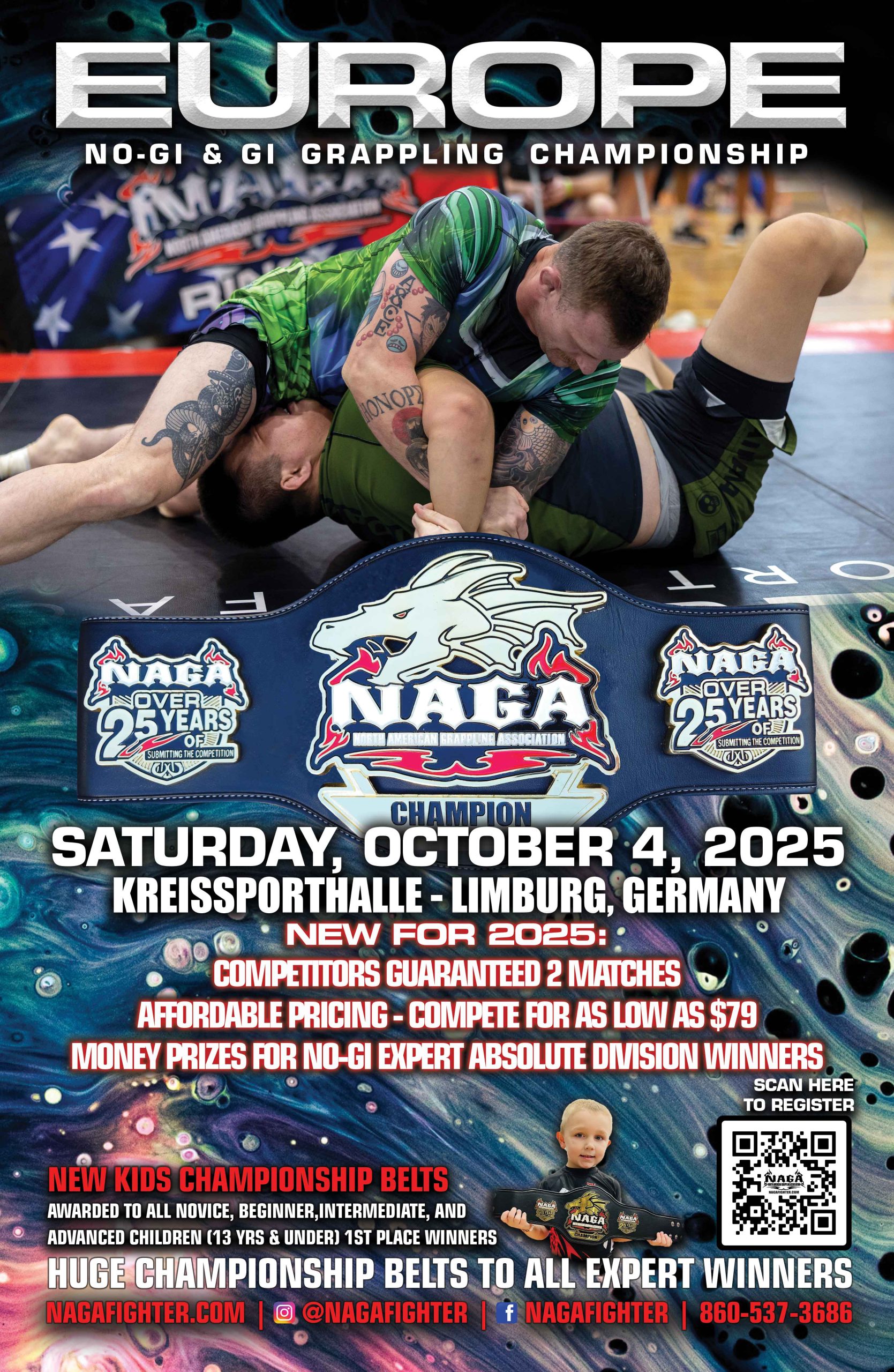 Europe Grappling & BJJ Championship - Limburg, Germany - NAGA Fighter