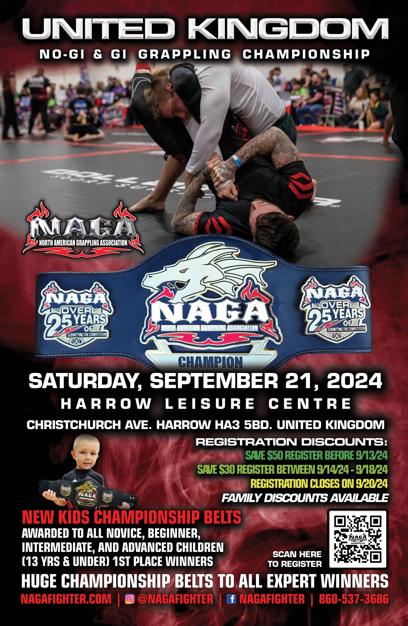 United Kingdom Grappling & BJJ Championship 2 - London, England - NAGA ...