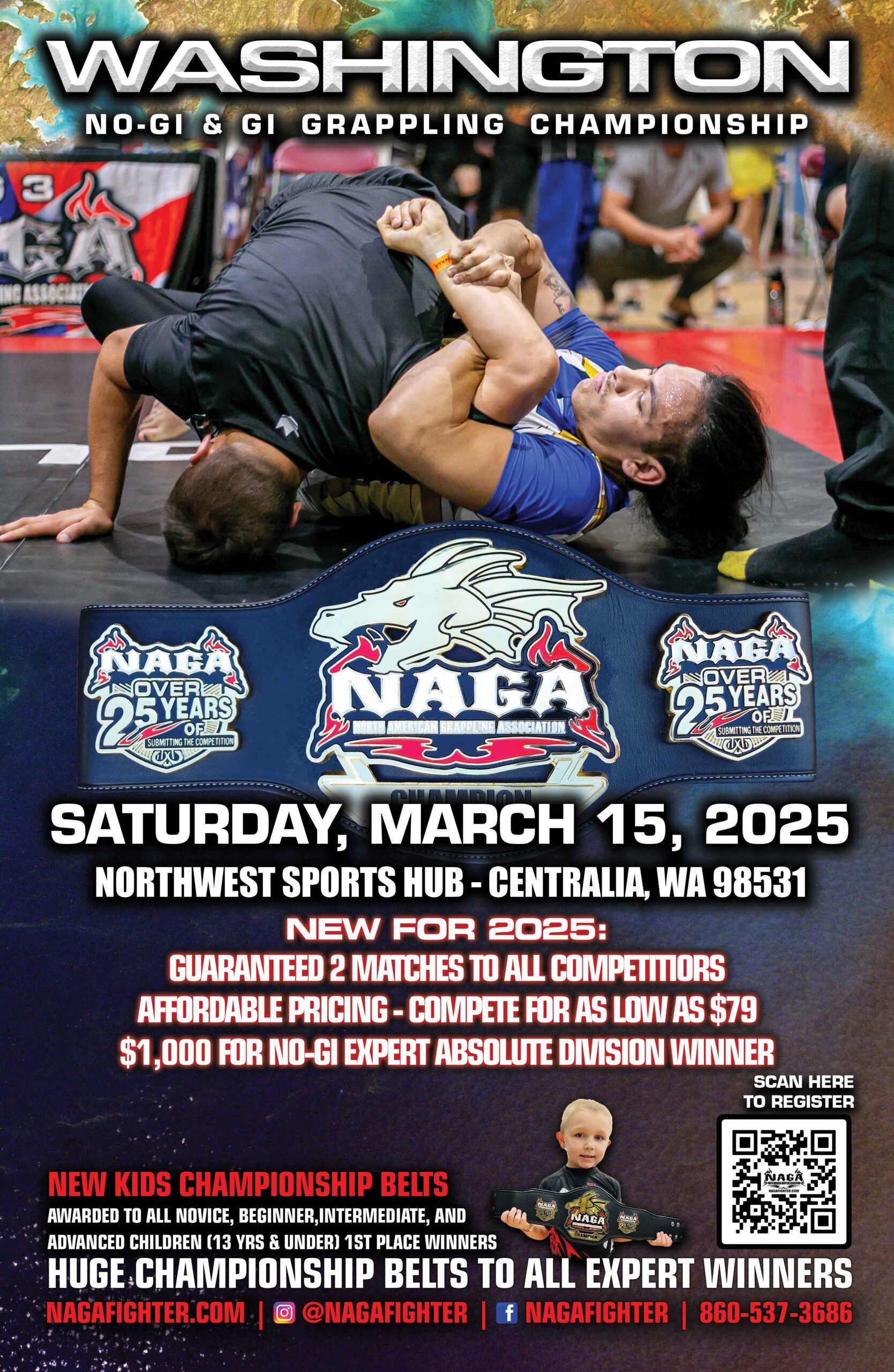 Washington Grappling & BJJ Championship - Centralia, WA - NAGA Fighter
